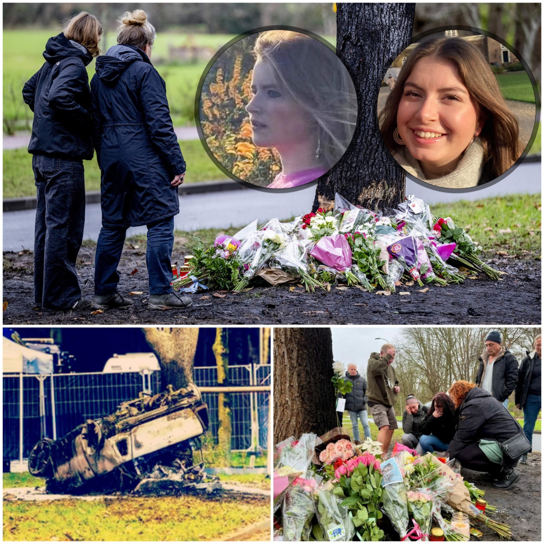 Familie neemt in besloten kring afscheid van overleden Mara (21) en Doris (20), Twee ...